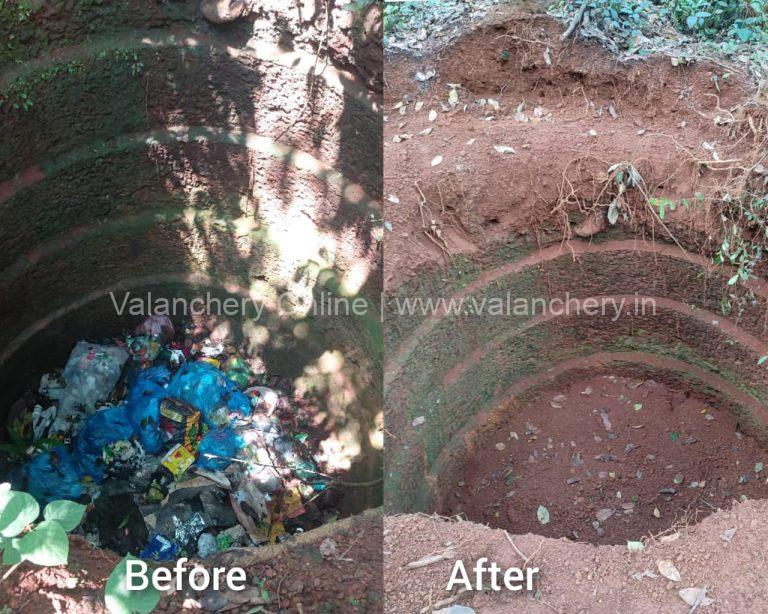 വളാഞ്ചേരി തോണിക്കലിൽ കിണറിൽ നിക്ഷേപിച്ച അജൈവ മാലിന്യങ്ങൾ നീക്കം ചെയ്തു ...