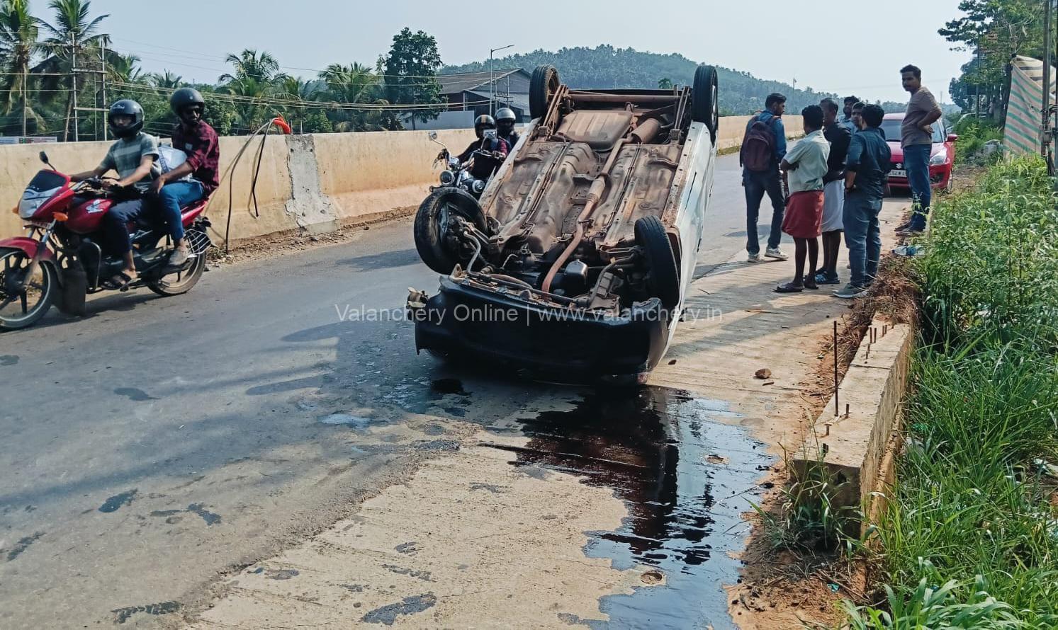 മലപ്പുറം വളാഞ്ചേരി താജ്നഗറിൽ കാർ നിയന്ത്രണം വിട്ട് മറിഞ്ഞ് ഡ്രൈവർക്ക് ...